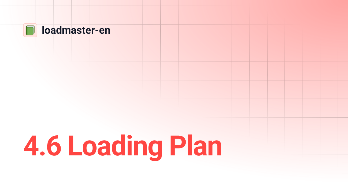 4.6 Loading Plan | loadmaster-en